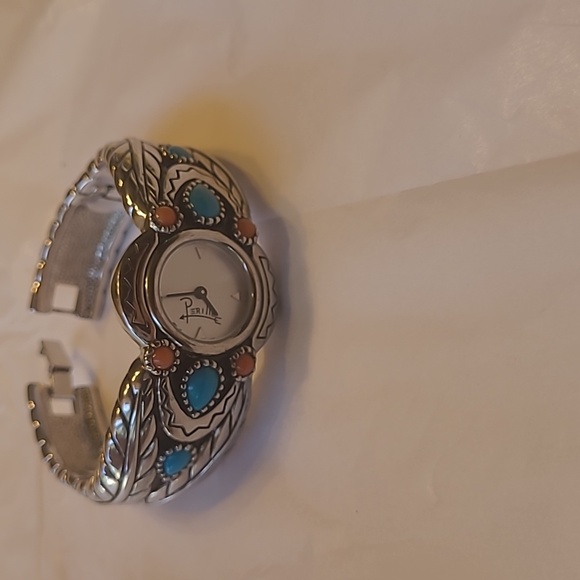 Perillo | Accessories | Perillo Native American Turquoise Style Coral ...